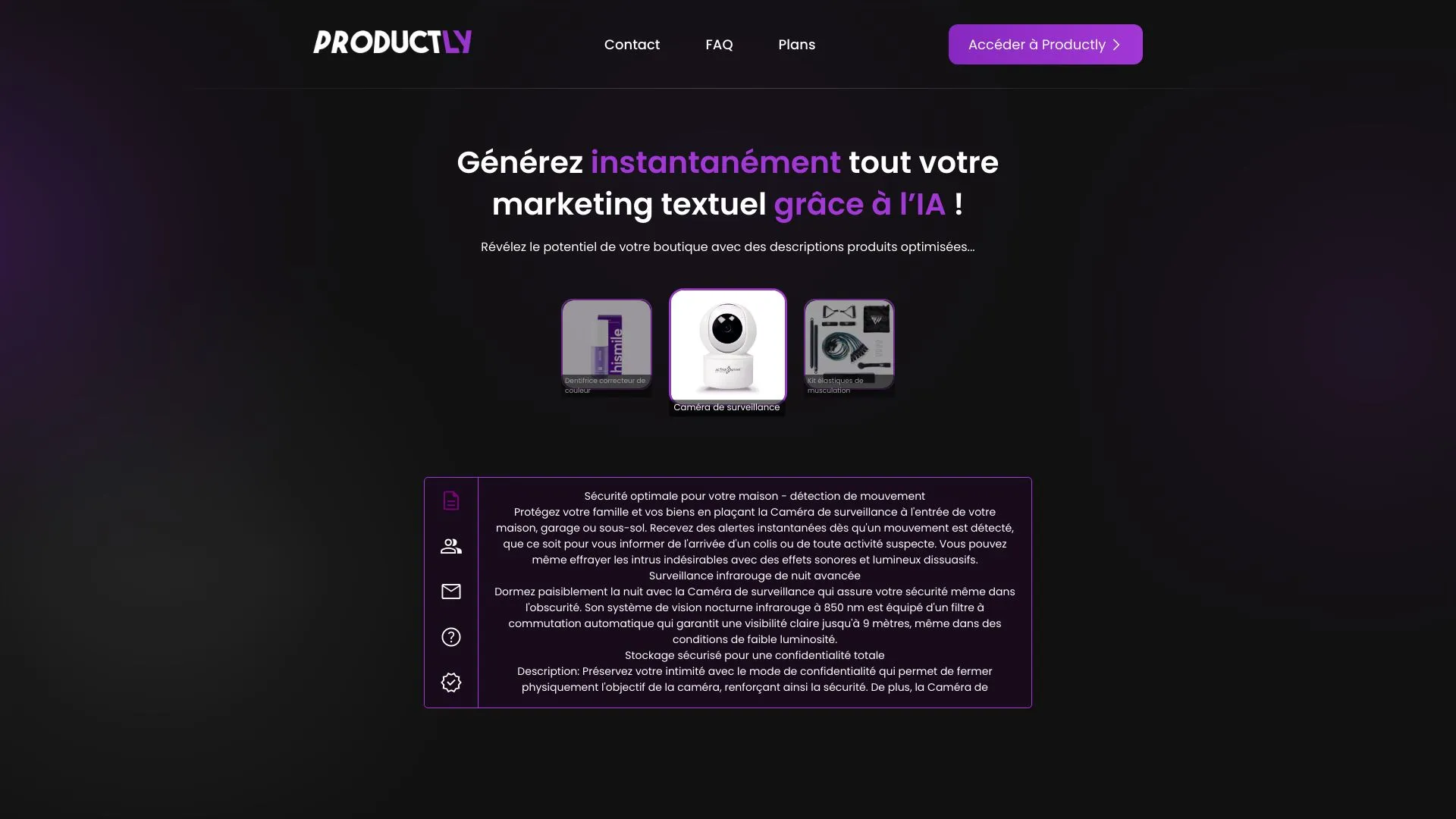 Productly: AI-Powered E-commerce Marketing Content Generator | Creati.ai