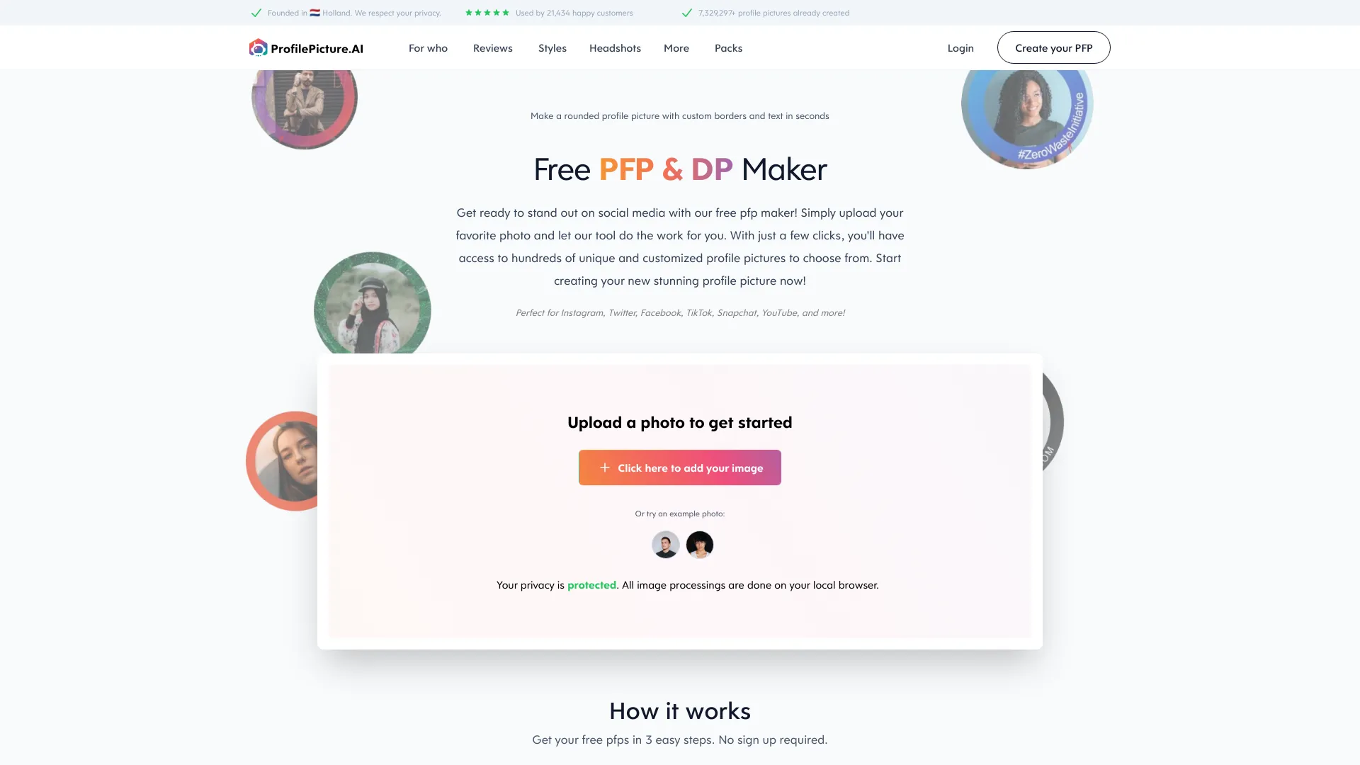 Free AI Profile Picture Maker - Customize Quickly | Creati.ai