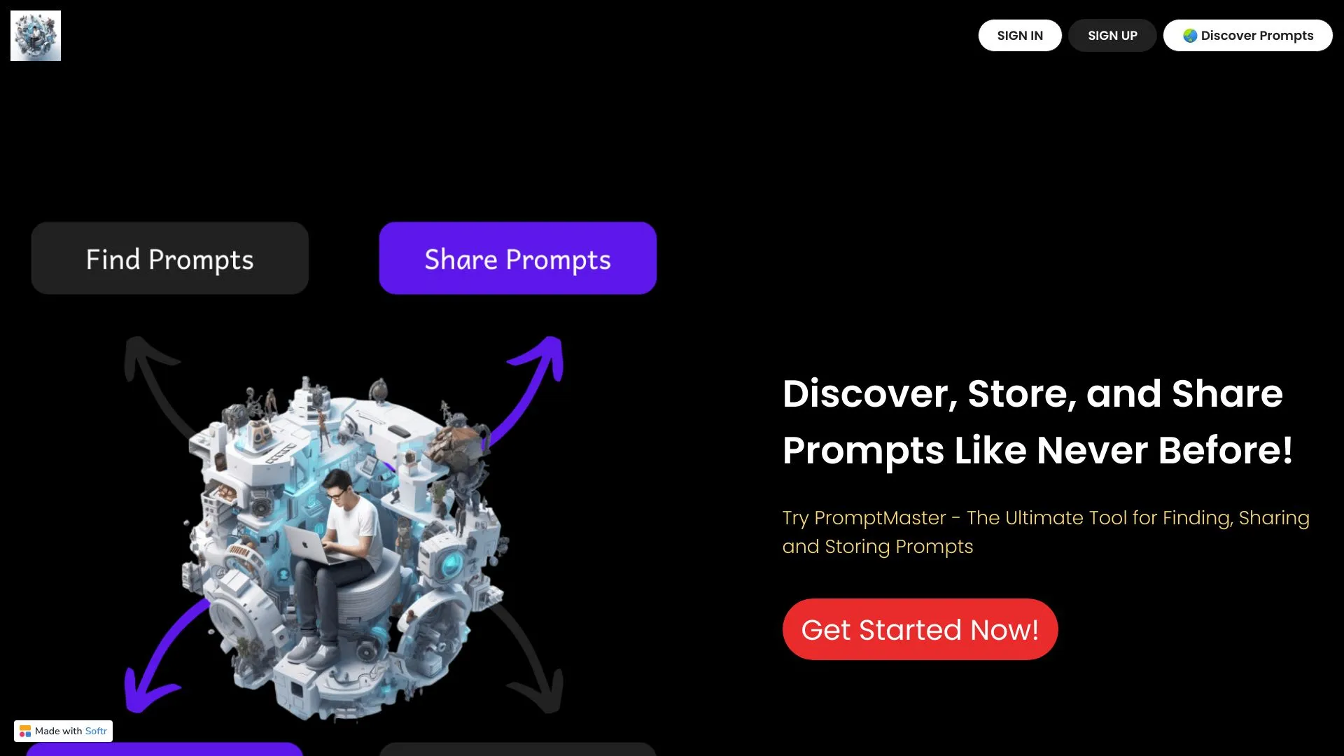 Prompt Masters: Discover, Store, Share AI Prompts | Creati.ai