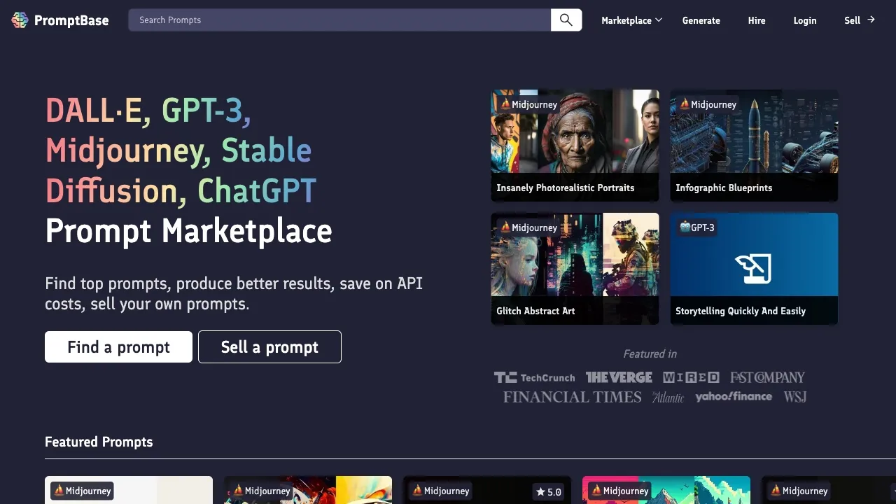 PromptBase - Buy and Sell AI Prompts | Creati.ai