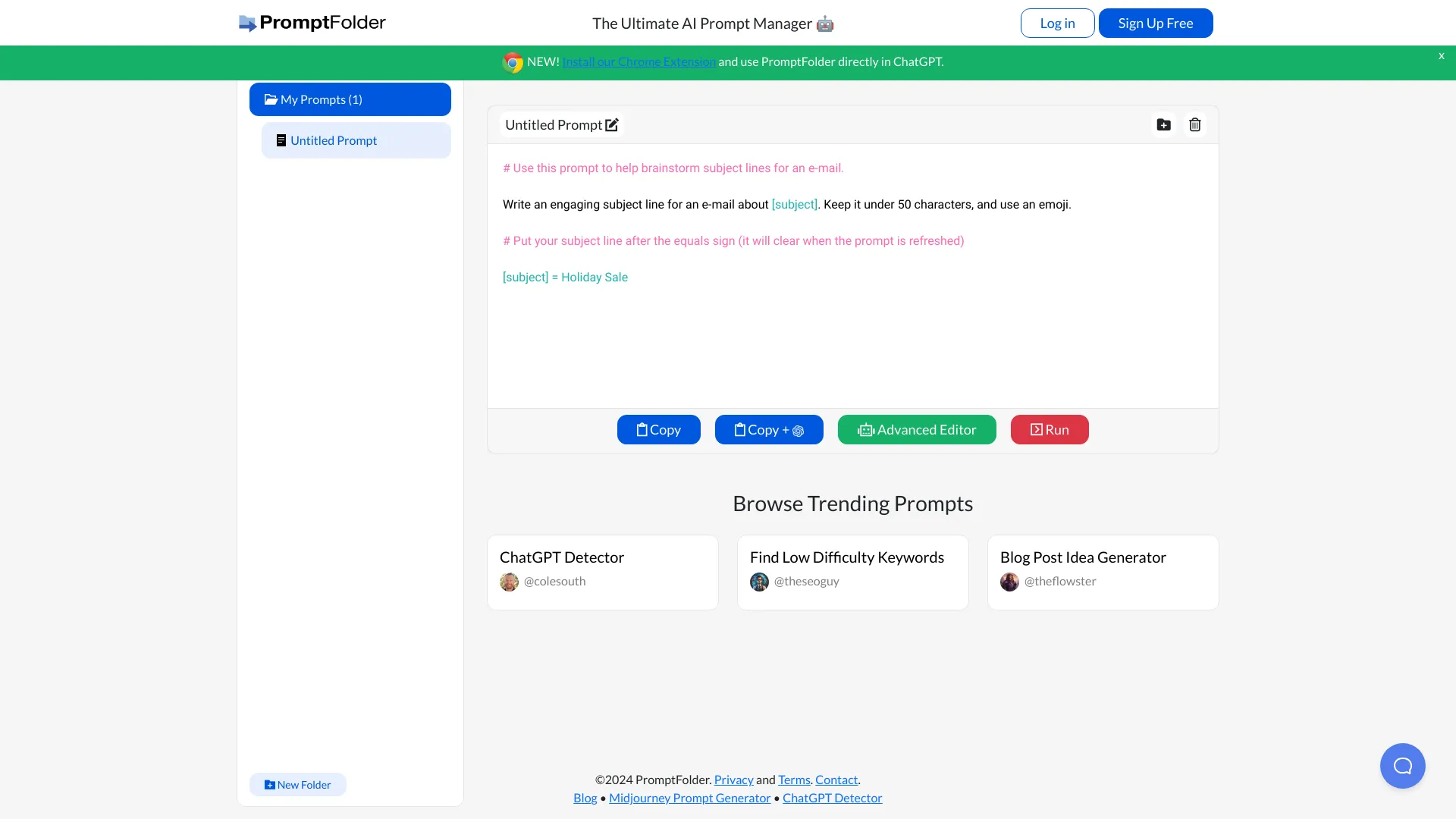 PromptFolder: AI Prompt Management Tool | Features, Pricing & More ...