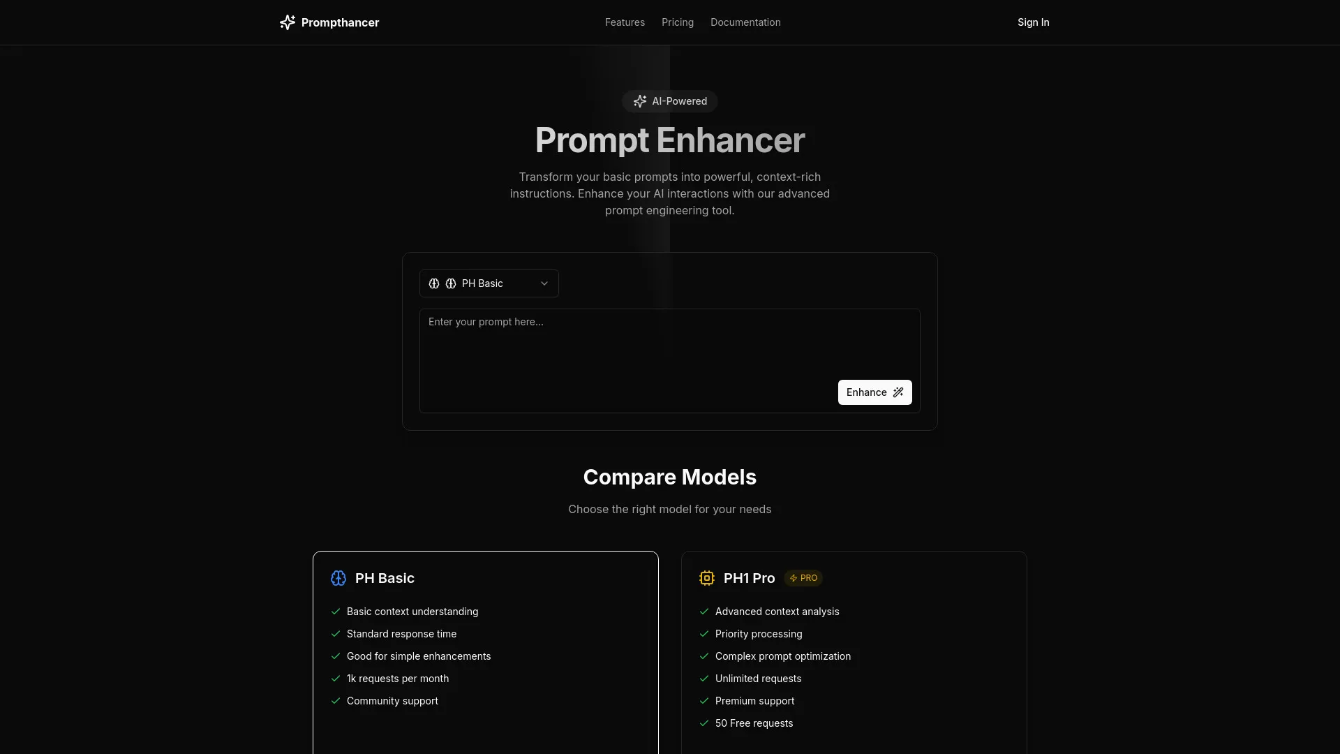 Enhance AI Interactions with Prompthancer | Creati.ai