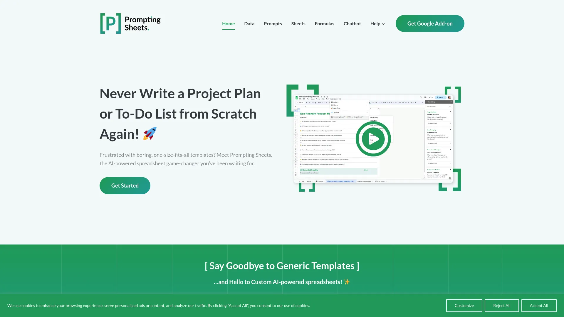 AI-Powered Project Planning with Prompting Sheets | Creati.ai