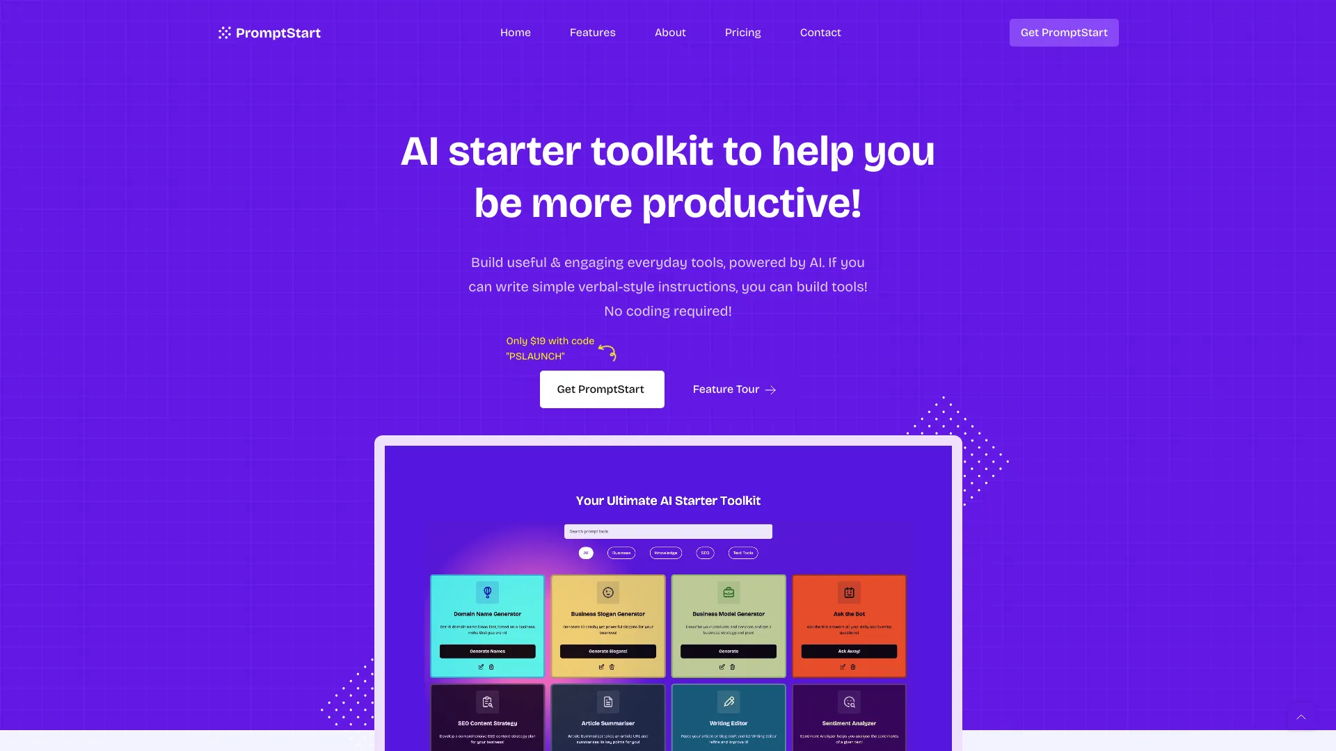 PromptStart: AI Starter Toolkit for Enhanced Productivity | Creati.ai