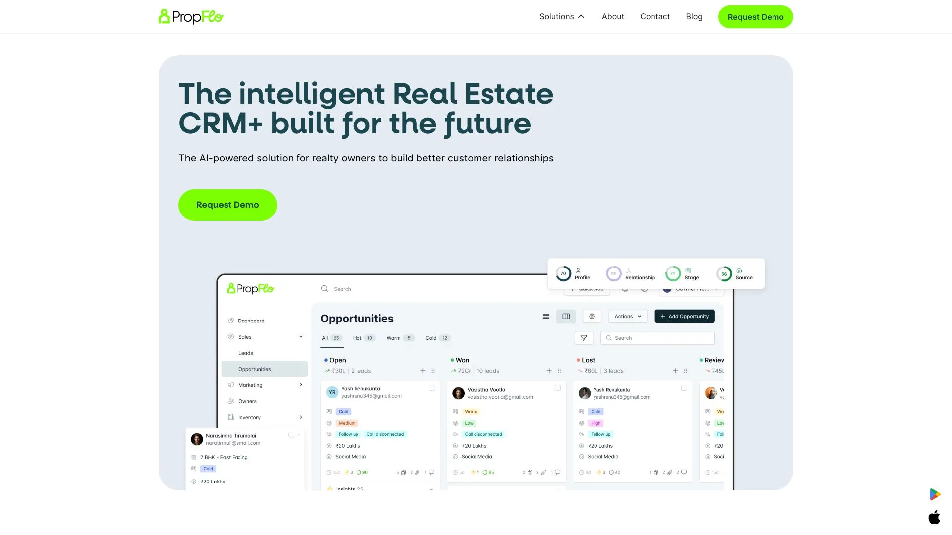 Propflo - Intelligent Real Estate CRM Software | Creati.ai