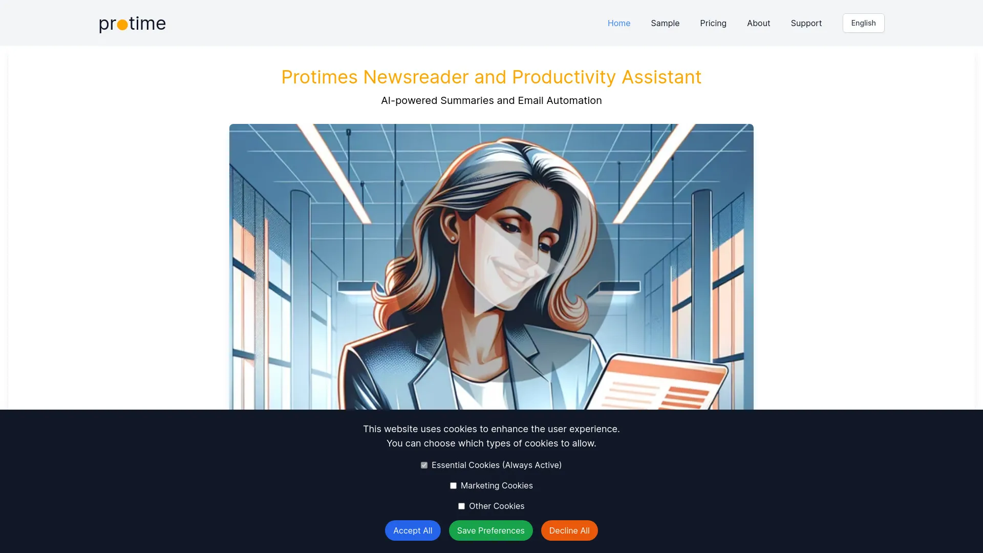Protime: AI-Powered Productivity Tool for News & Emails | Creati.ai