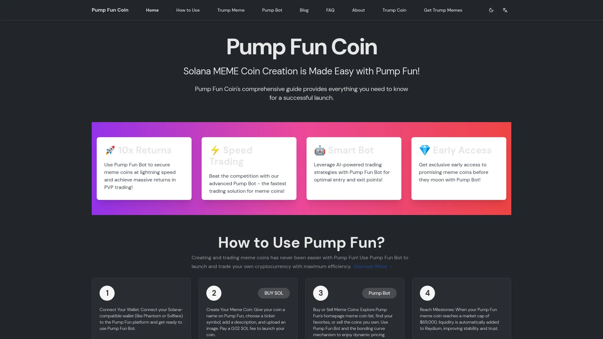 Pump Fun Coin: Crea y comercia monedas meme de Solana | Creati.ai