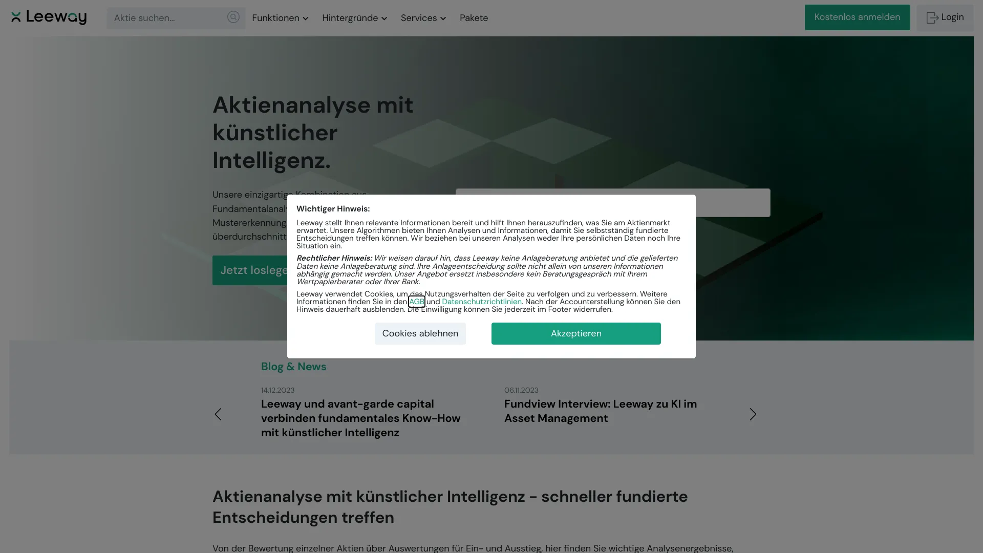 Leeway AI: Machine Learning-based Stock Analysis | Creati.ai