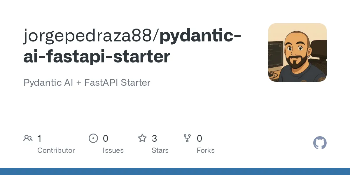 Pydantic AI FastAPI Starter - AI Agent Framework Template | Creati.ai