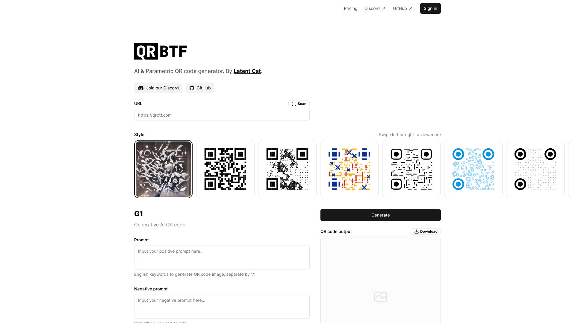QRBTF | Advanced AI QR Code Generator | Creati.ai