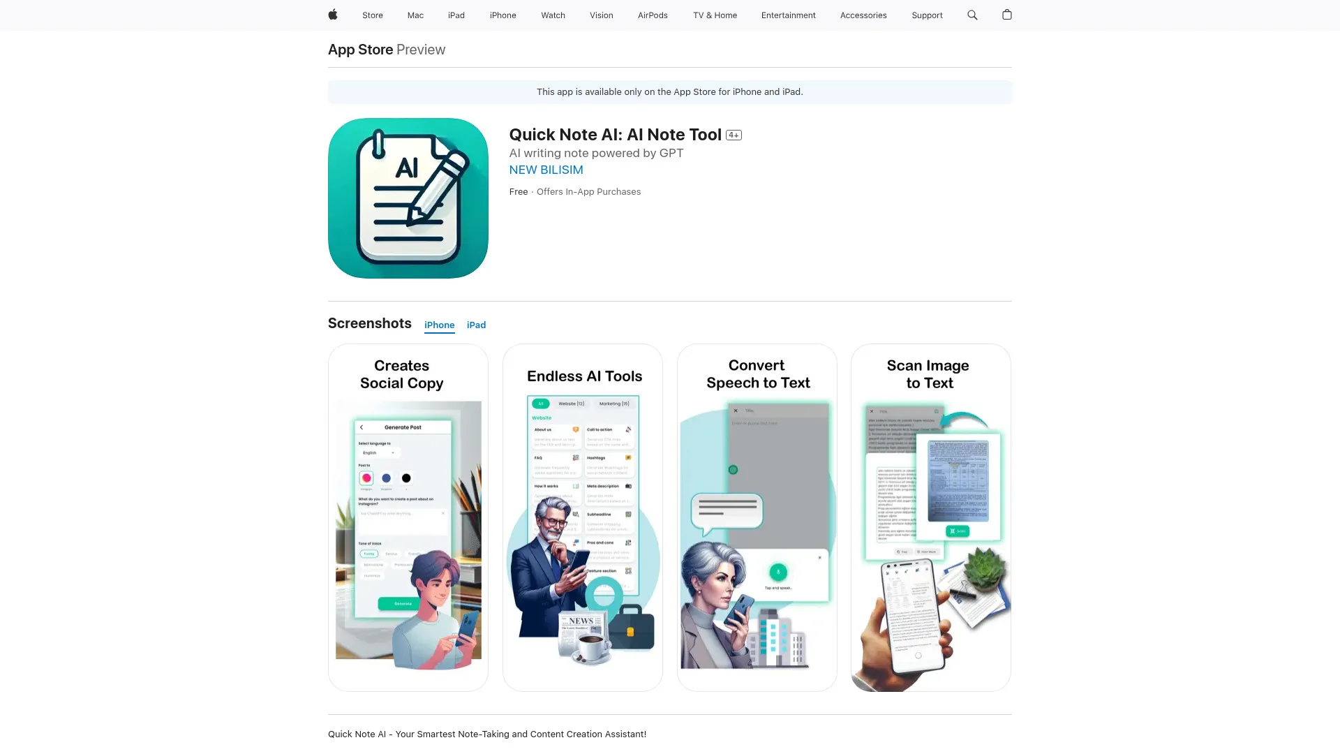 Quick Note AI: AI Note-Taking & Content Creation Tool | Creati.ai