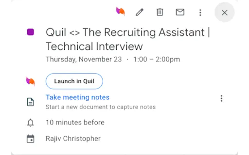 Quil: AI Note-Taker for Interviews | Creati.ai