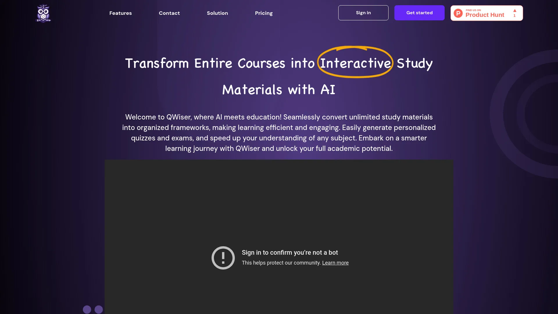QWiser: Enhanced AI-powered Learning Platform | Creati.ai