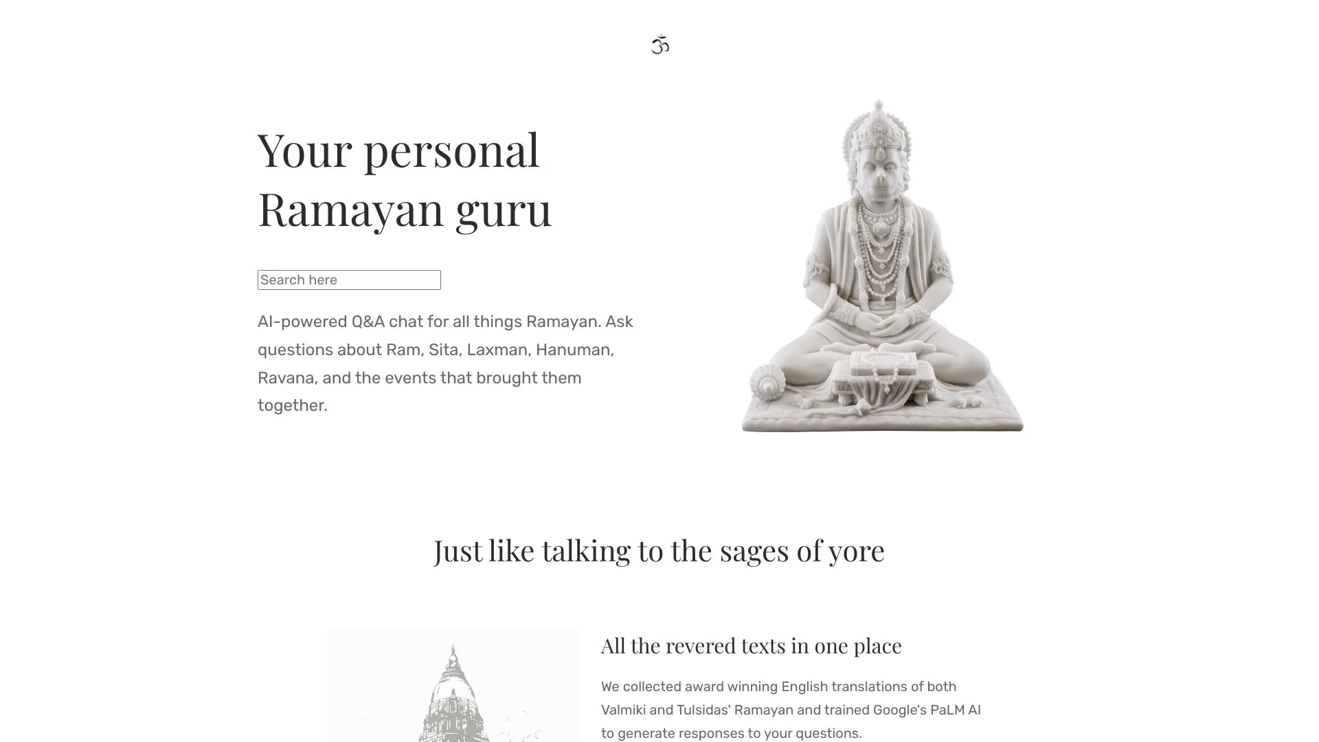 Ramayan Quest – AI-Powered Ramayan Q&A Platform | Creati.ai
