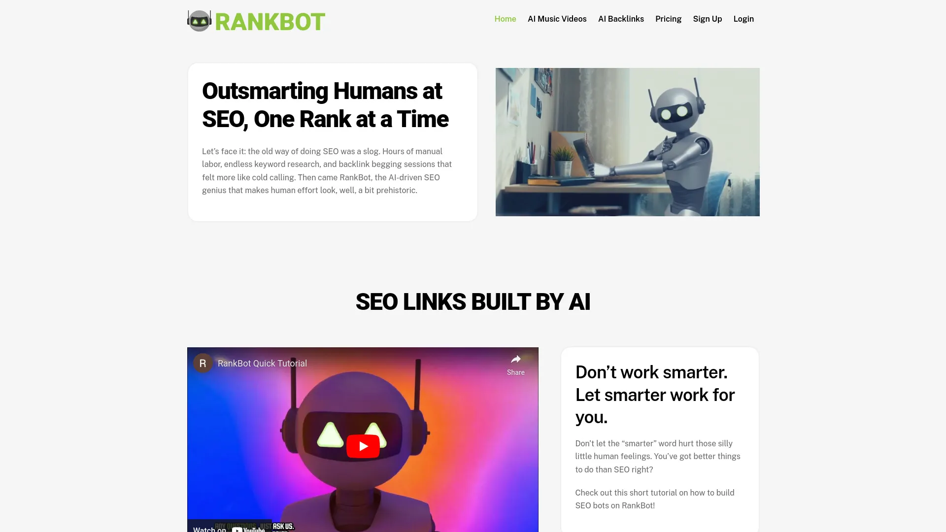 RankBot: AI-Driven SEO and Backlink Building | Creati.ai