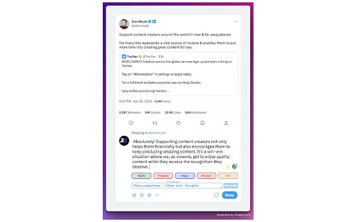 Reacti AI: Comments Generator for Twitter and LinkedIn | Creati.ai