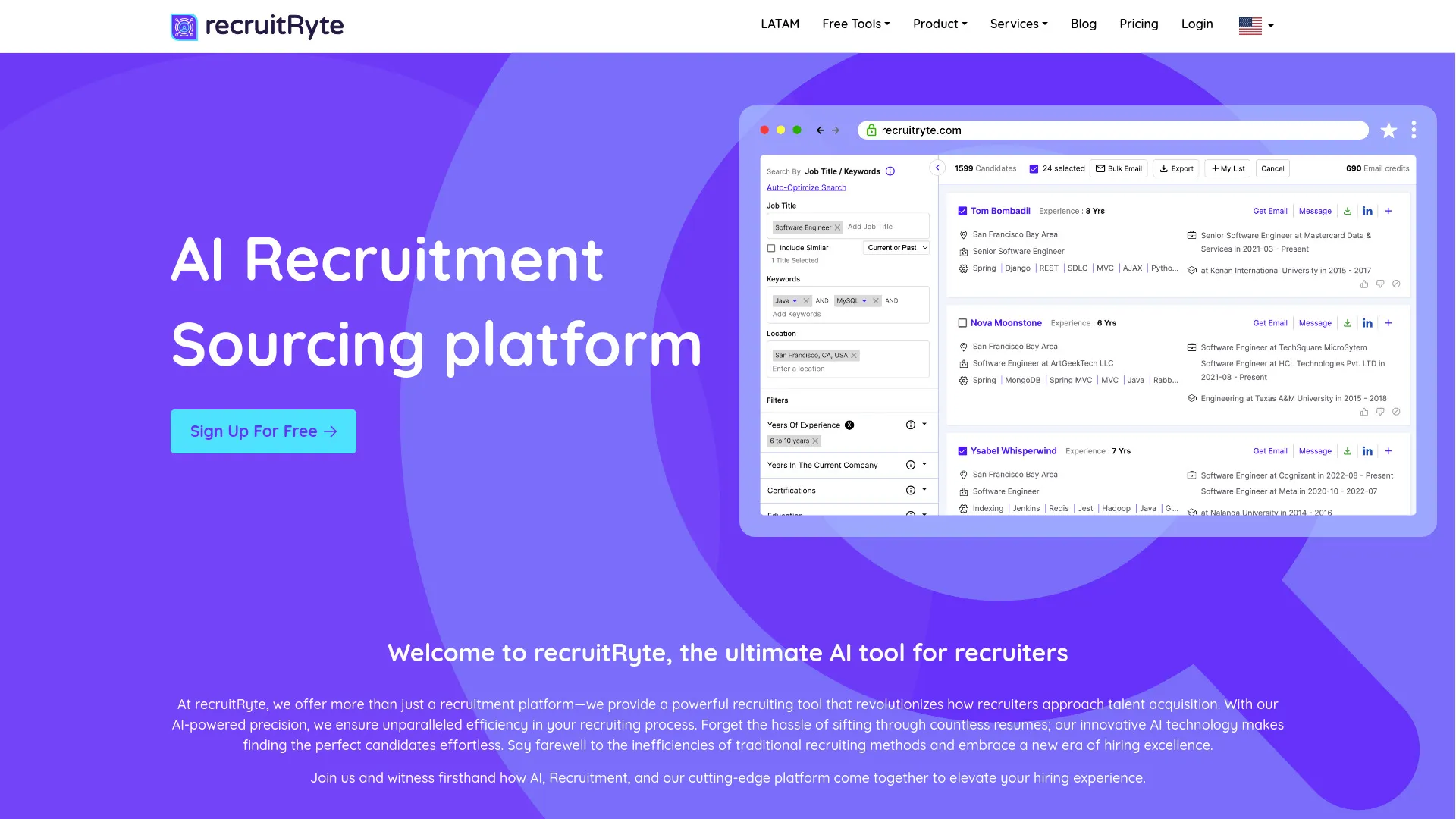 RecruitRyte: AI-Powered Recruitment Platform | Creati.ai