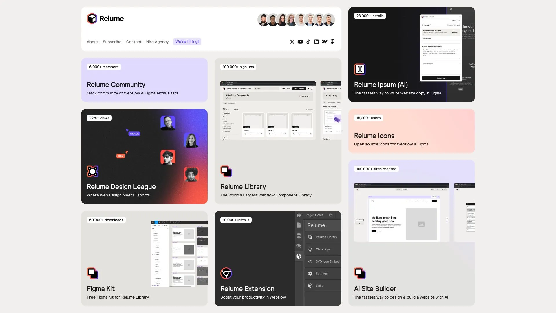 Relume Library: Largest Webflow Component Library | Creati.ai
