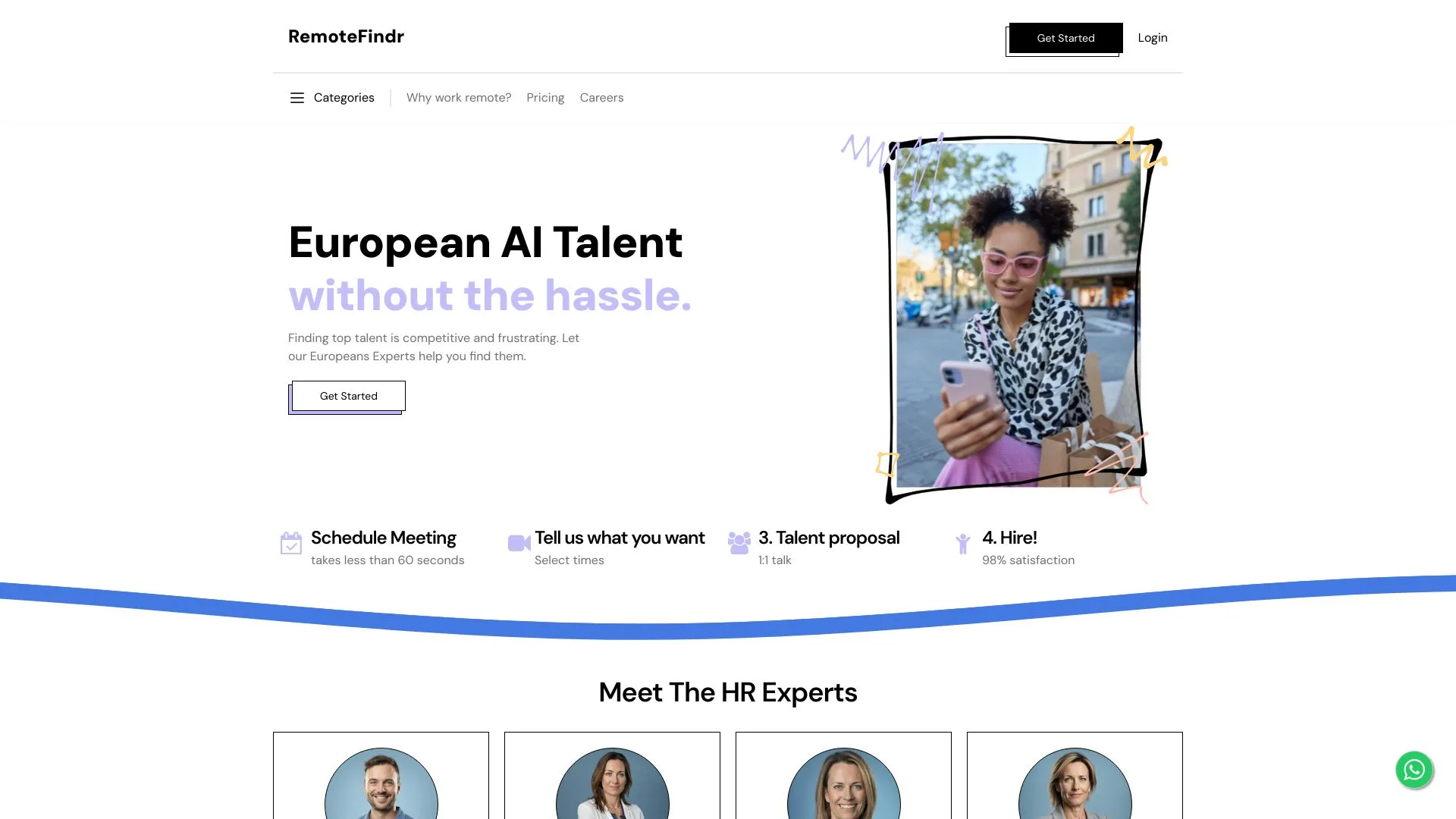 RemoteFindr: Recruit Top Remote AI Talent in Europe | Creati.ai