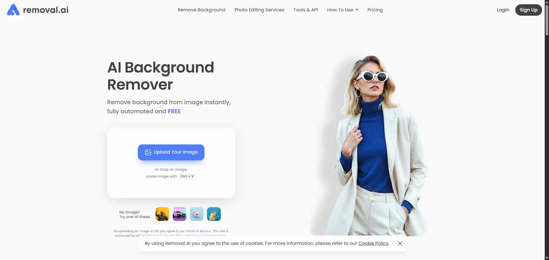 Removal.AI: 무료 AI 배경 제거 도구 | Creati.ai