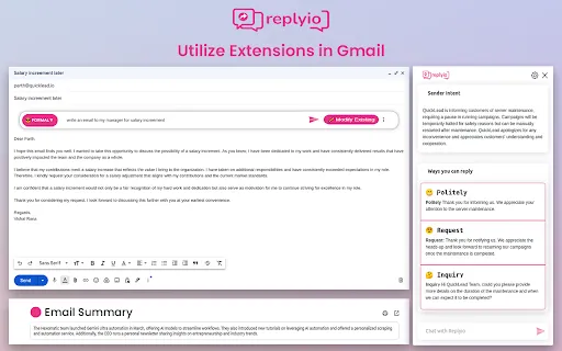 AI Response Generator by Replyio - Streamline Your Messaging | Creati.ai