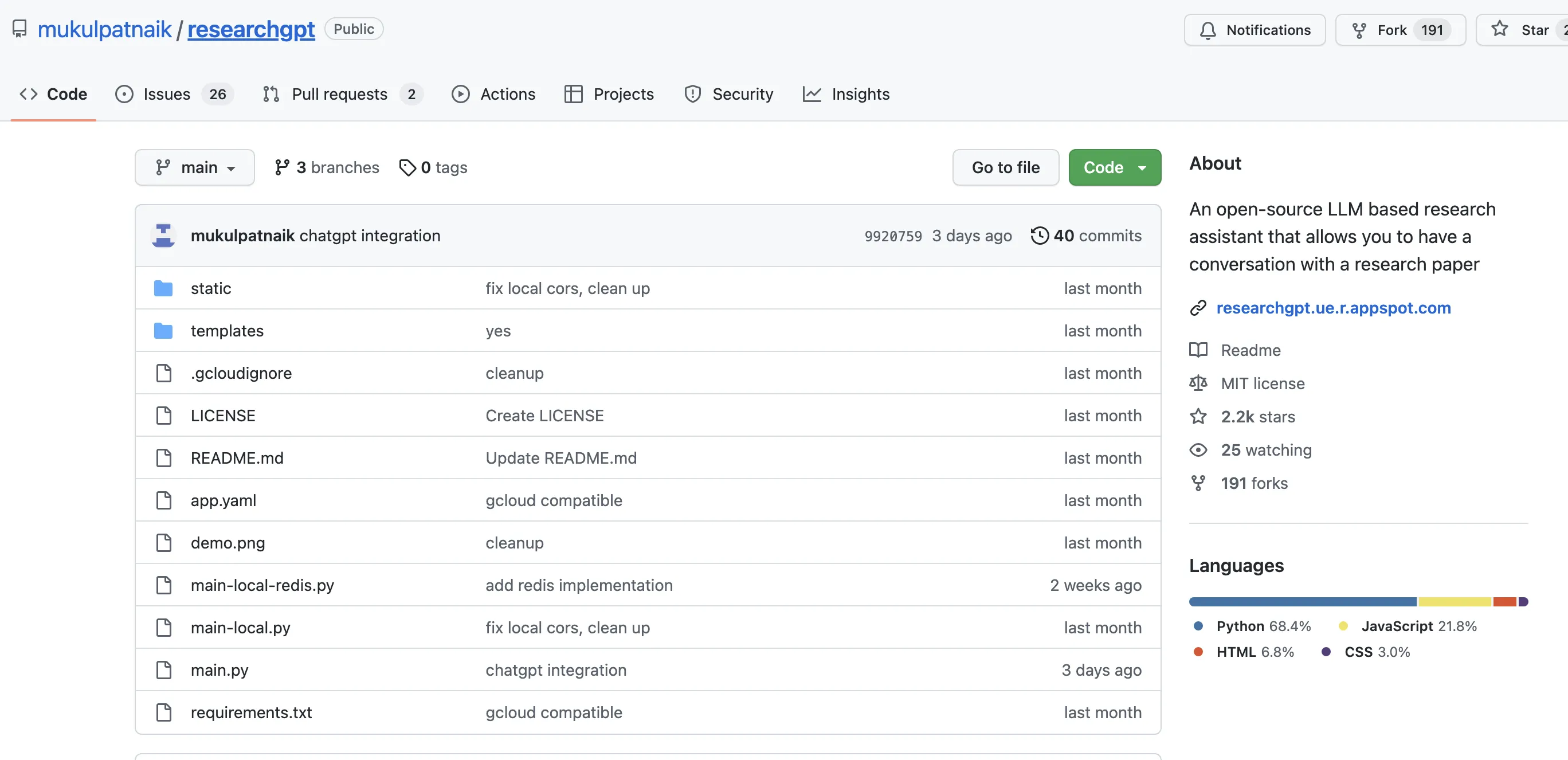 ResearchGPT - Assistente de Pesquisa de IA para Artigos e PDFs | Creati.ai