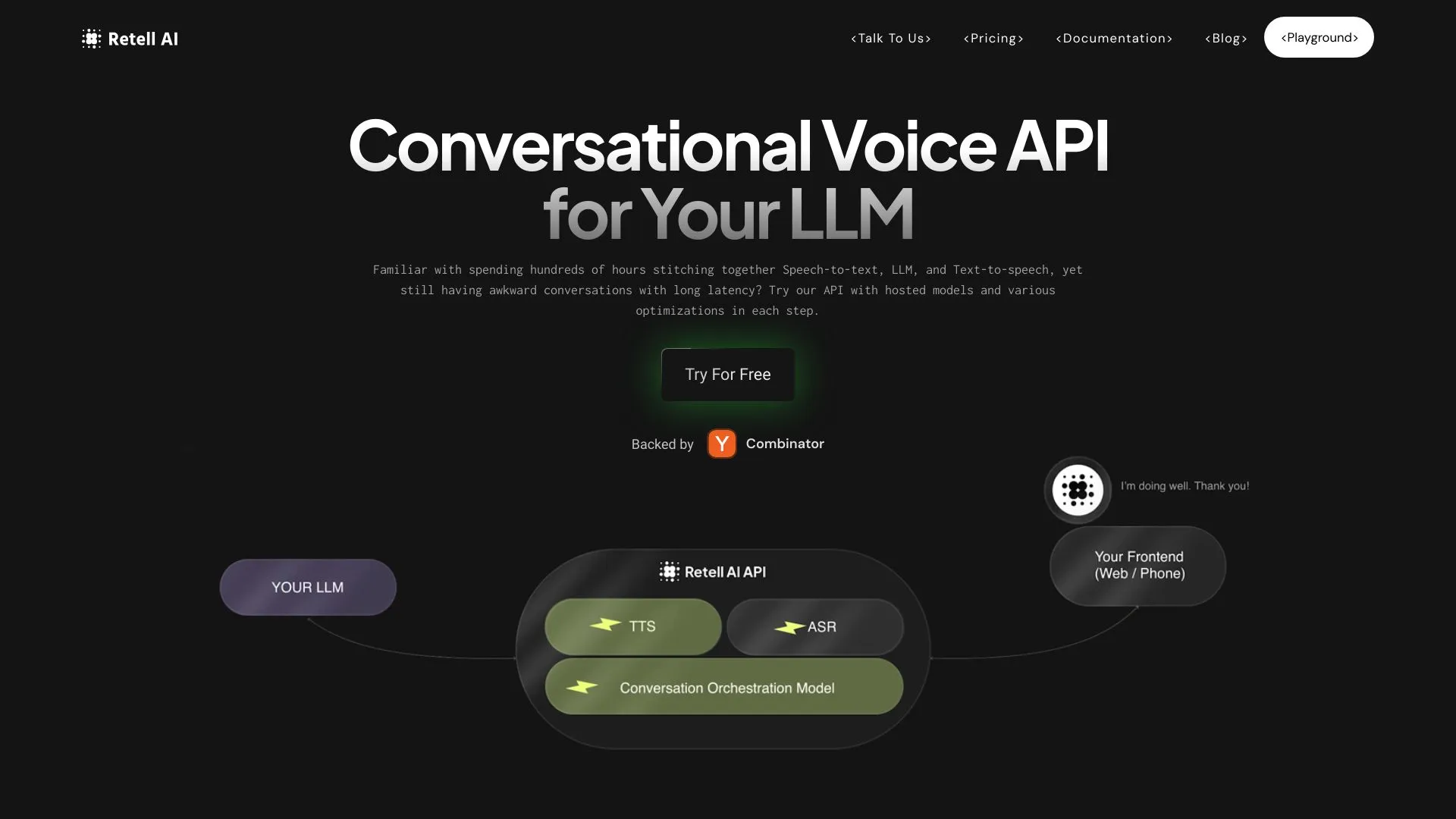 Retell AI - AI-powered Text and Speech Summarization | Creati.ai