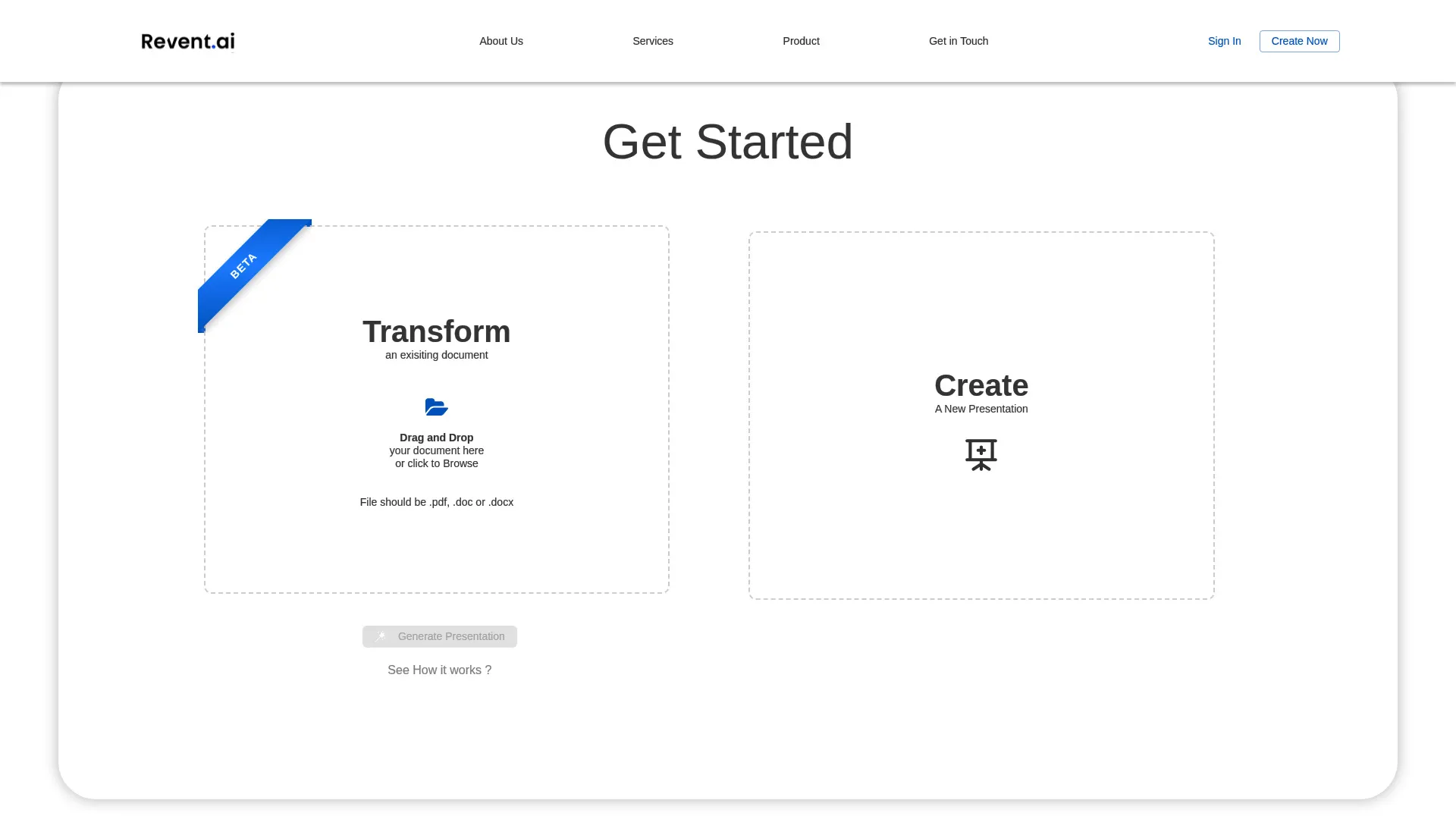 Revent.ai - AI-Powered Presentation Tool | Creati.ai