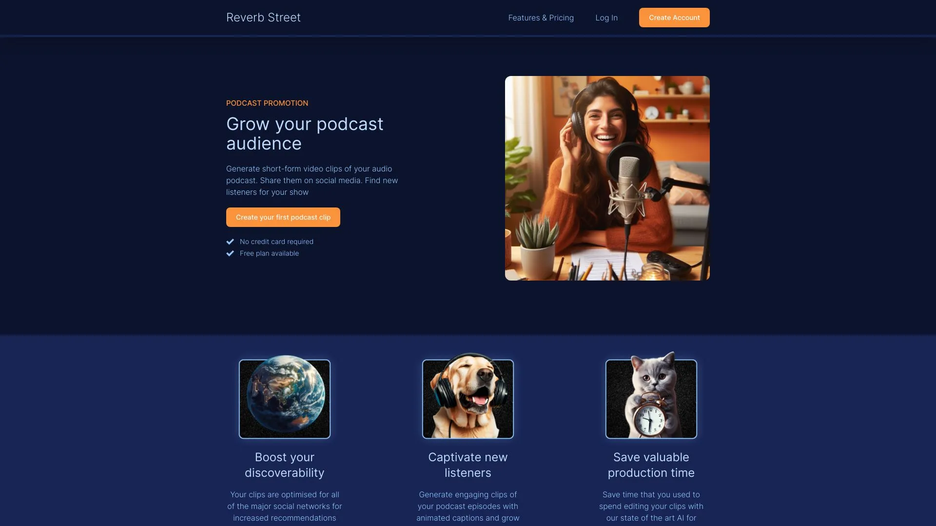 Create Short-Form Video Clips from Podcasts | Reverb Street | Creati.ai