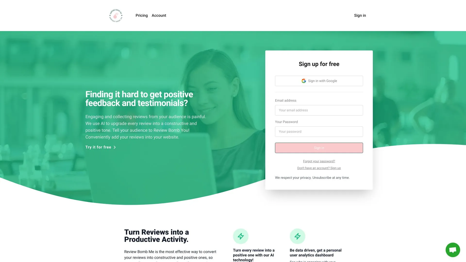 Review Bomb Me: Turn Reviews into Constructive Feedback | Creati.ai