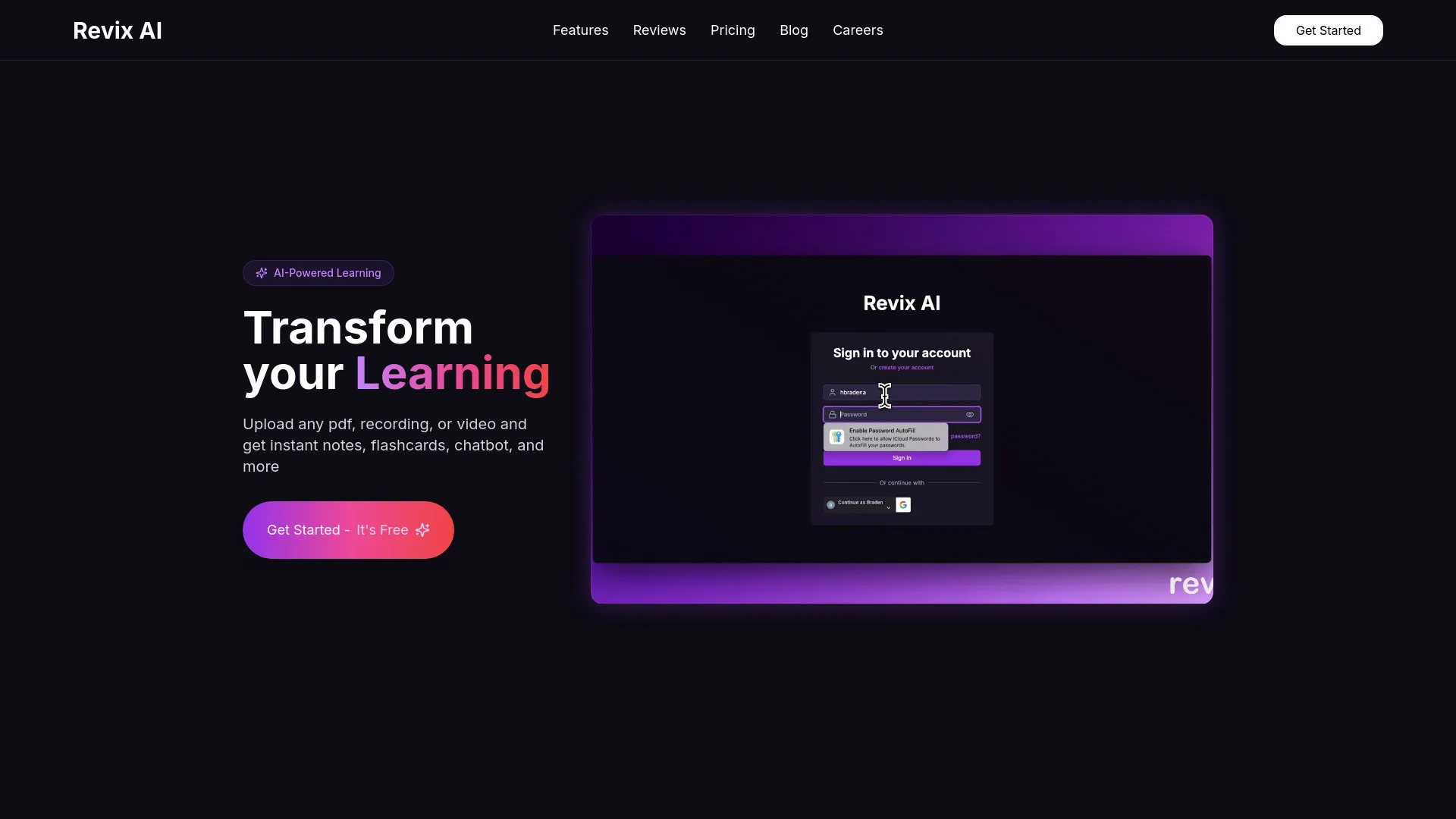 Revix.ai - Plataforma de Análisis e Información Financiera | Creati.ai