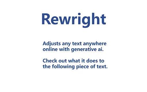 Rewright - Intelligent Writing Enhancement Tool | Creati.ai