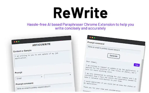 Rewrite Chrome Extension - Elevate Your Writing Effortlessly | Creati.ai