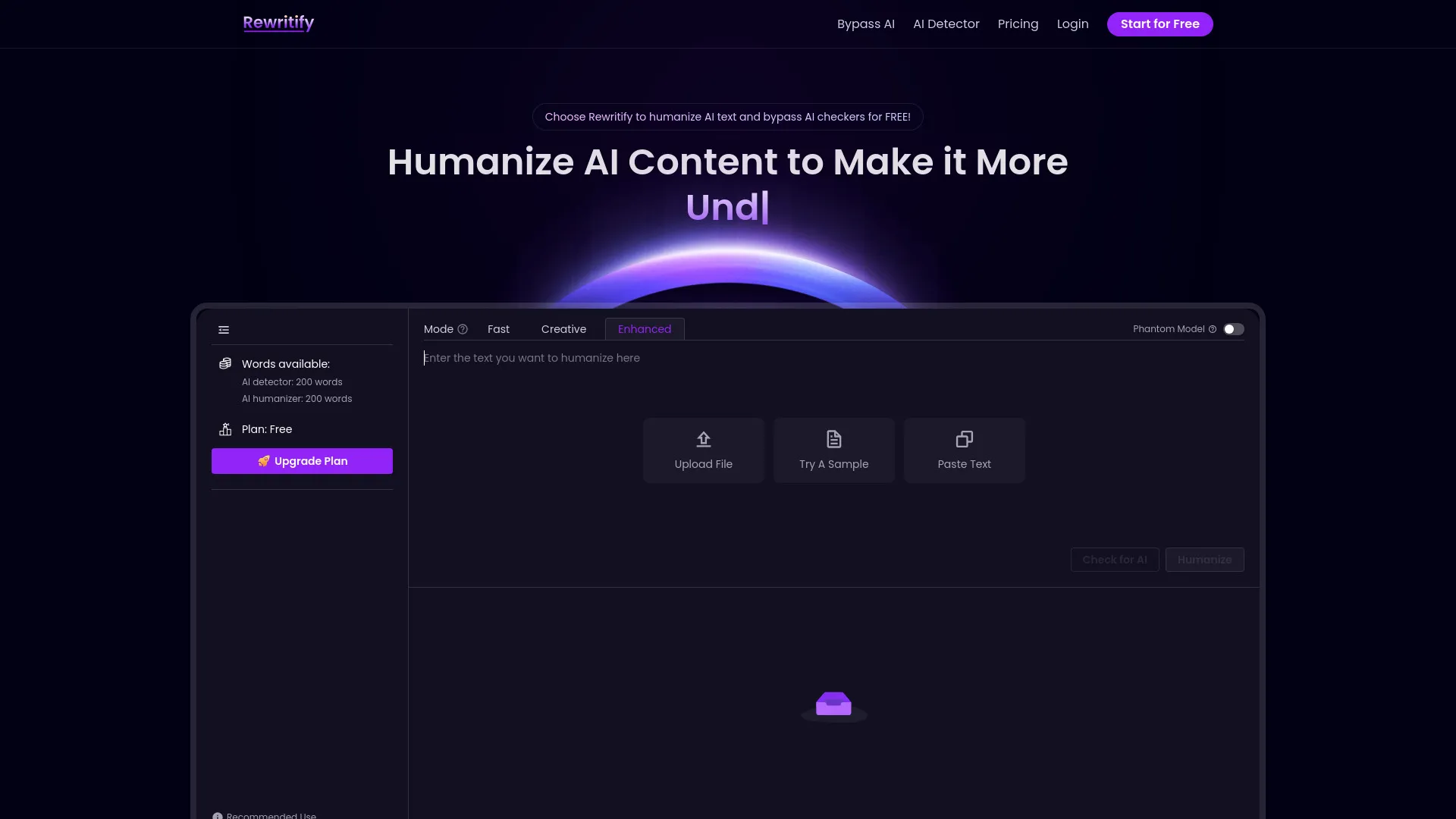 Rewritify AI - Humaniser et Rendre Indétectable le Contenu IA | Creati.ai