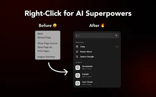 Righty: AI-Powered Right-Click Chrome Extension | Creati.ai