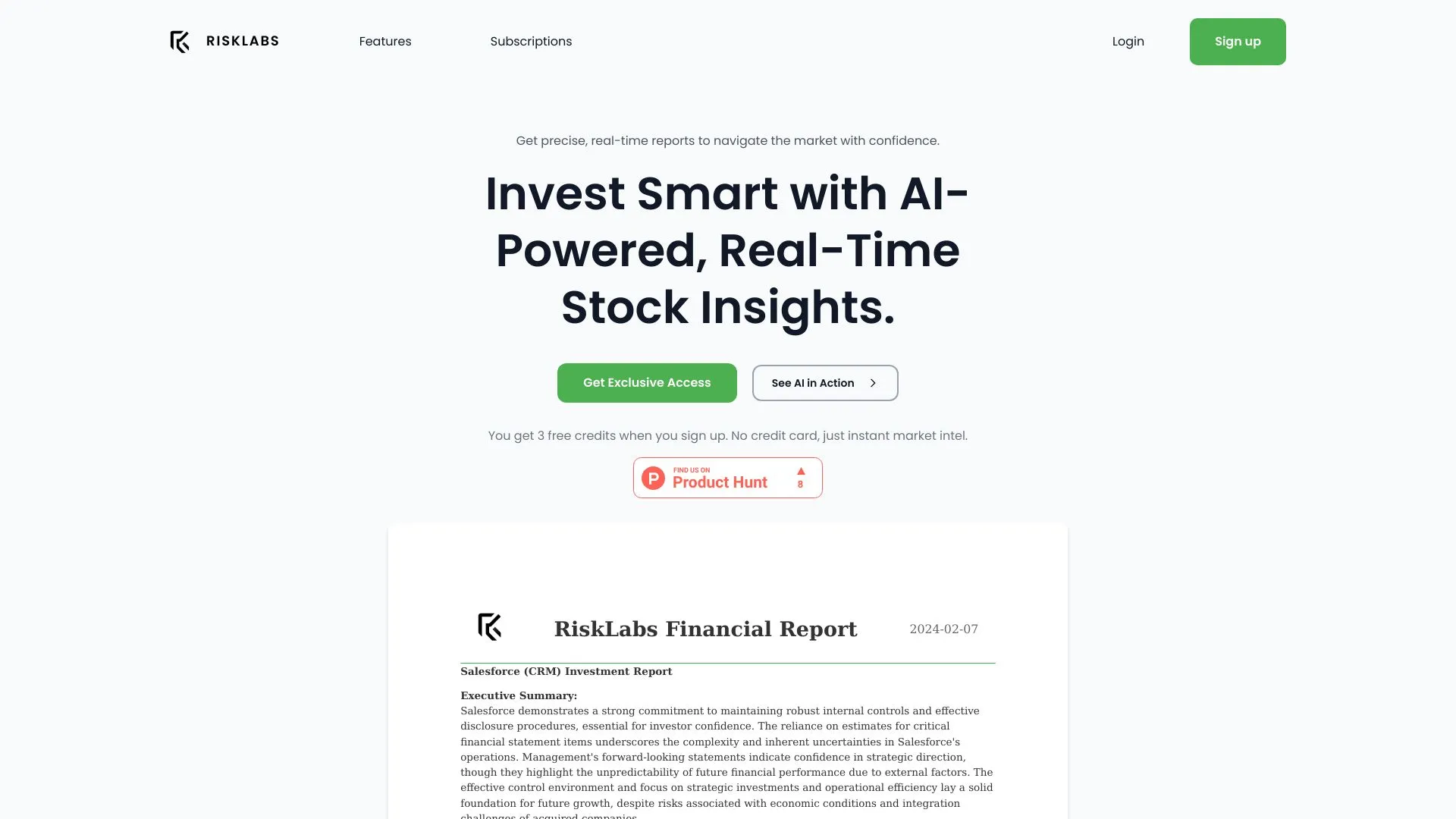 RiskLab AI: Financial AI Tools for Risk Management | Creati.ai