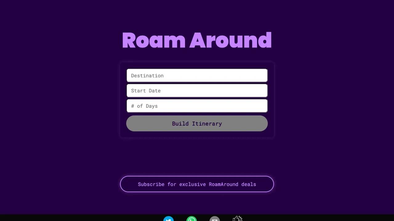 Roam Around: AI-Powered Travel Planner | Creati.ai