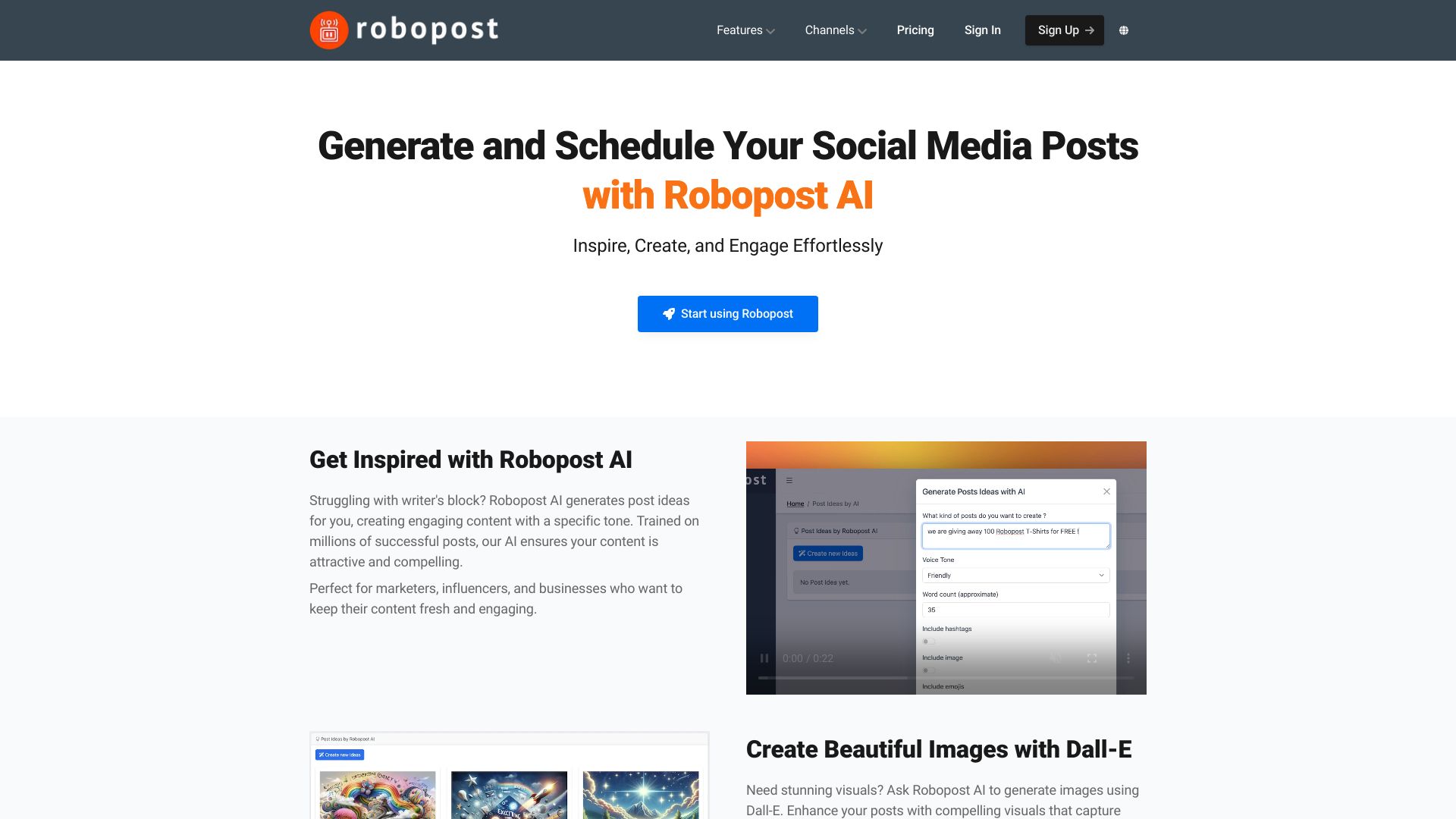 Robopost AI - Social Media Automation & Content Generation | Creati.ai
