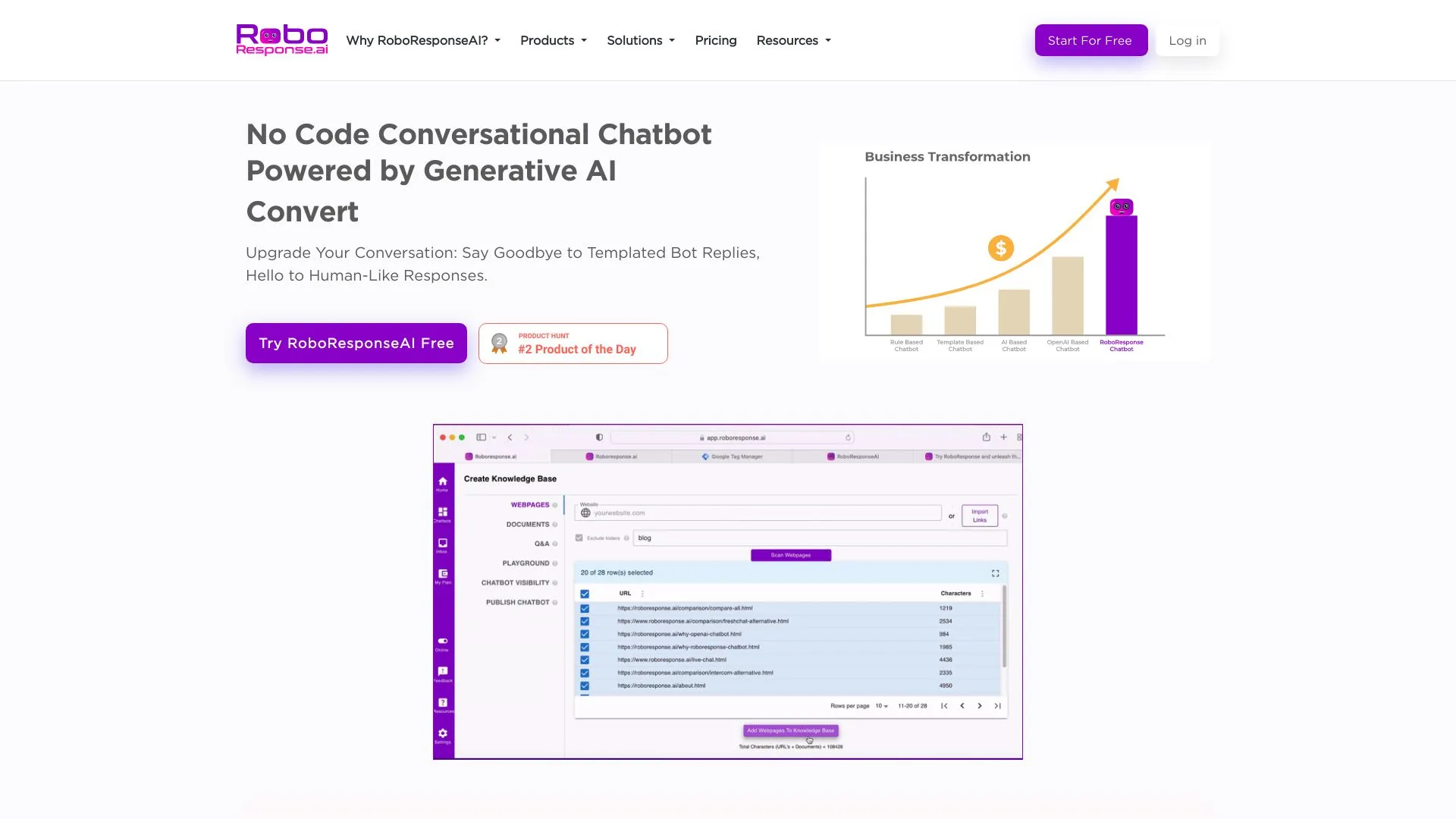RoboResponse AI: Proactive Generative AI Chatbot | Creati.ai