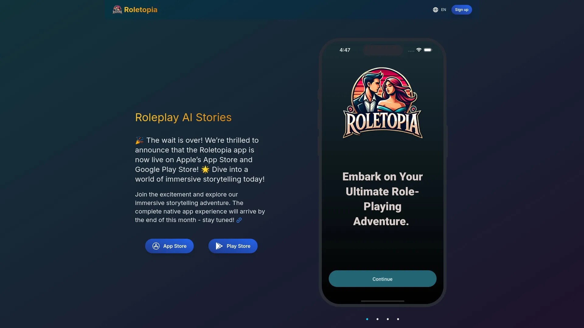 Roletopia: Immersive AI Storytelling | Creati.ai