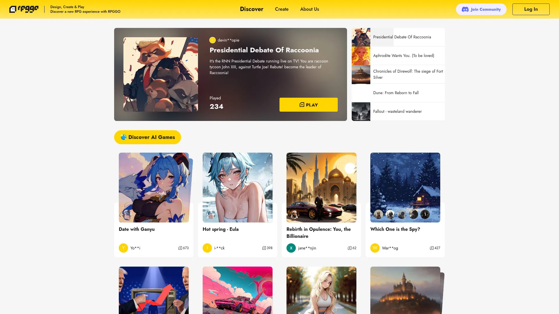 RPGGO - Crea Tu Propio RPG Potenciado por IA Hoy | Creati.ai