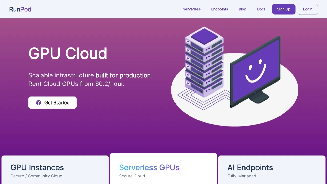 RunPod - The Cloud Platform for AI Development and Scaling | Creati.ai