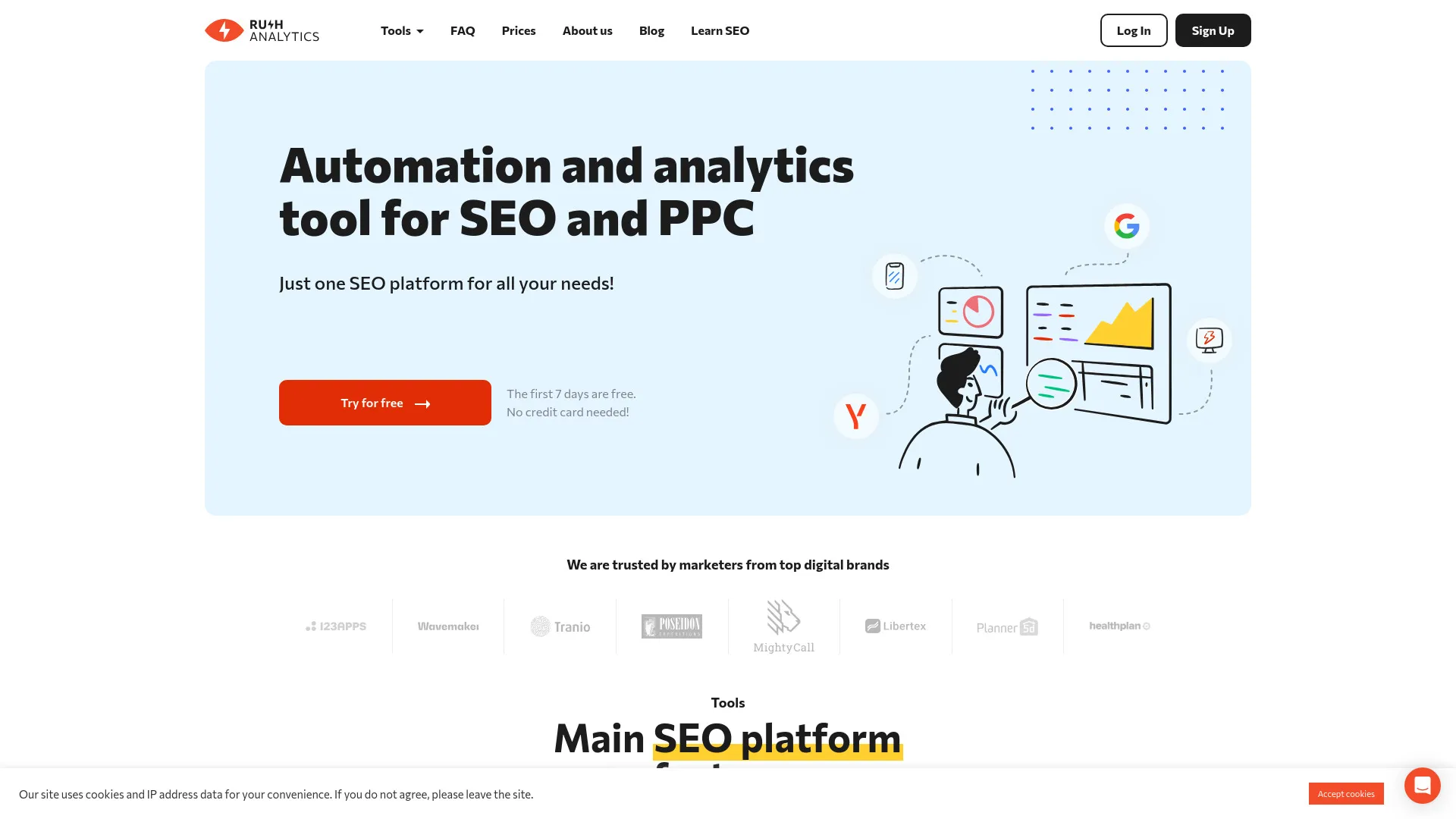 Rush Analytics: Plataforma Integral de SEO y PPC | Creati.ai