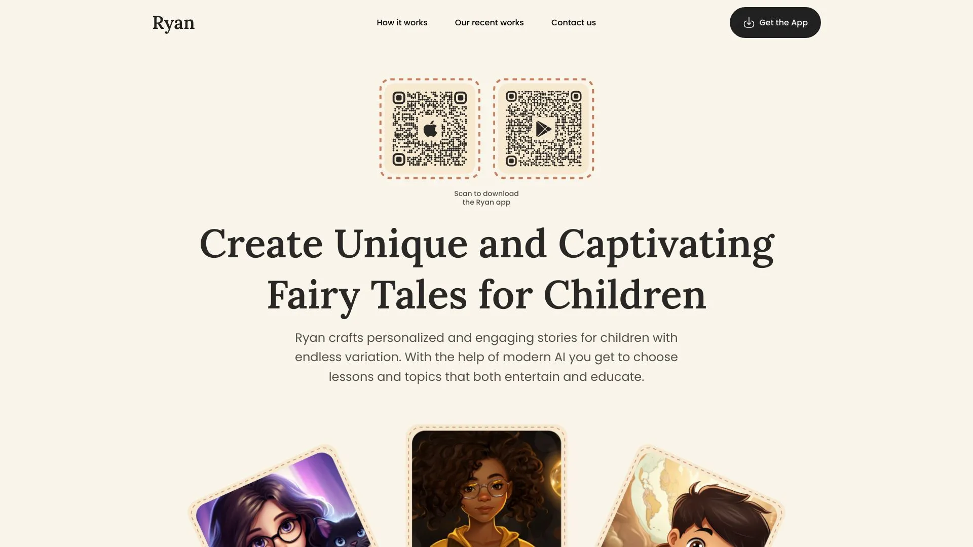 Personalized Fairy Tales for Kids - Ryan App | Creati.ai