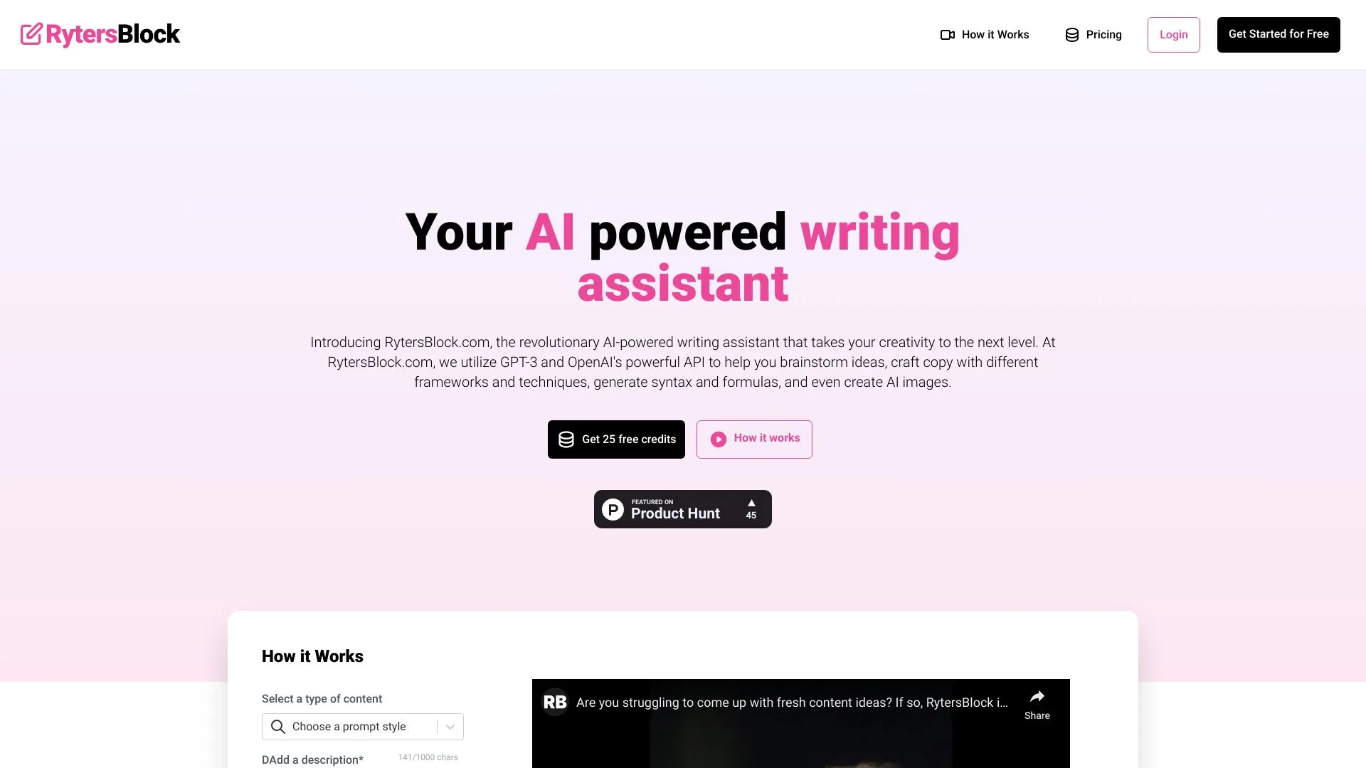 RytersBlock - AI-Powered Writing Assistant | Creati.ai
