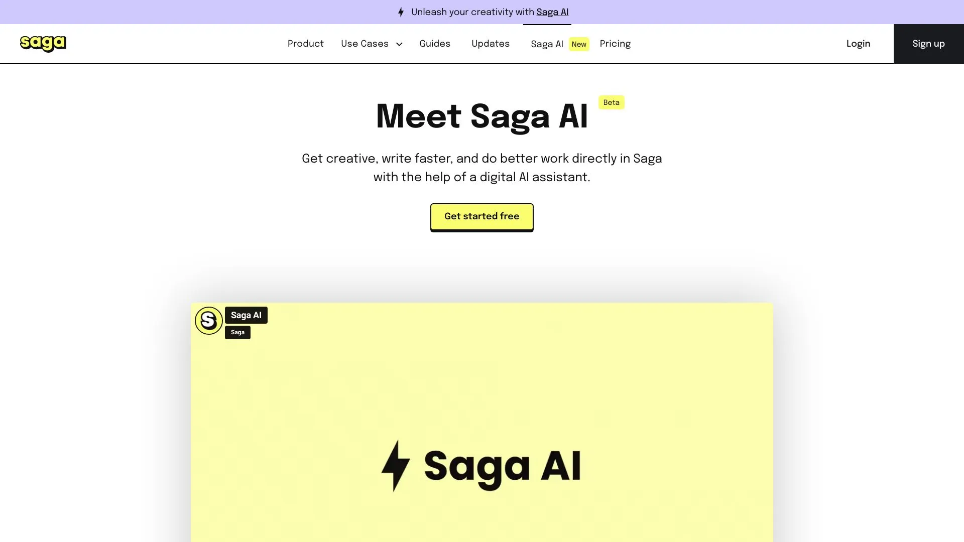 Saga - AI-Powered Collaborative Workspace | Creati.ai