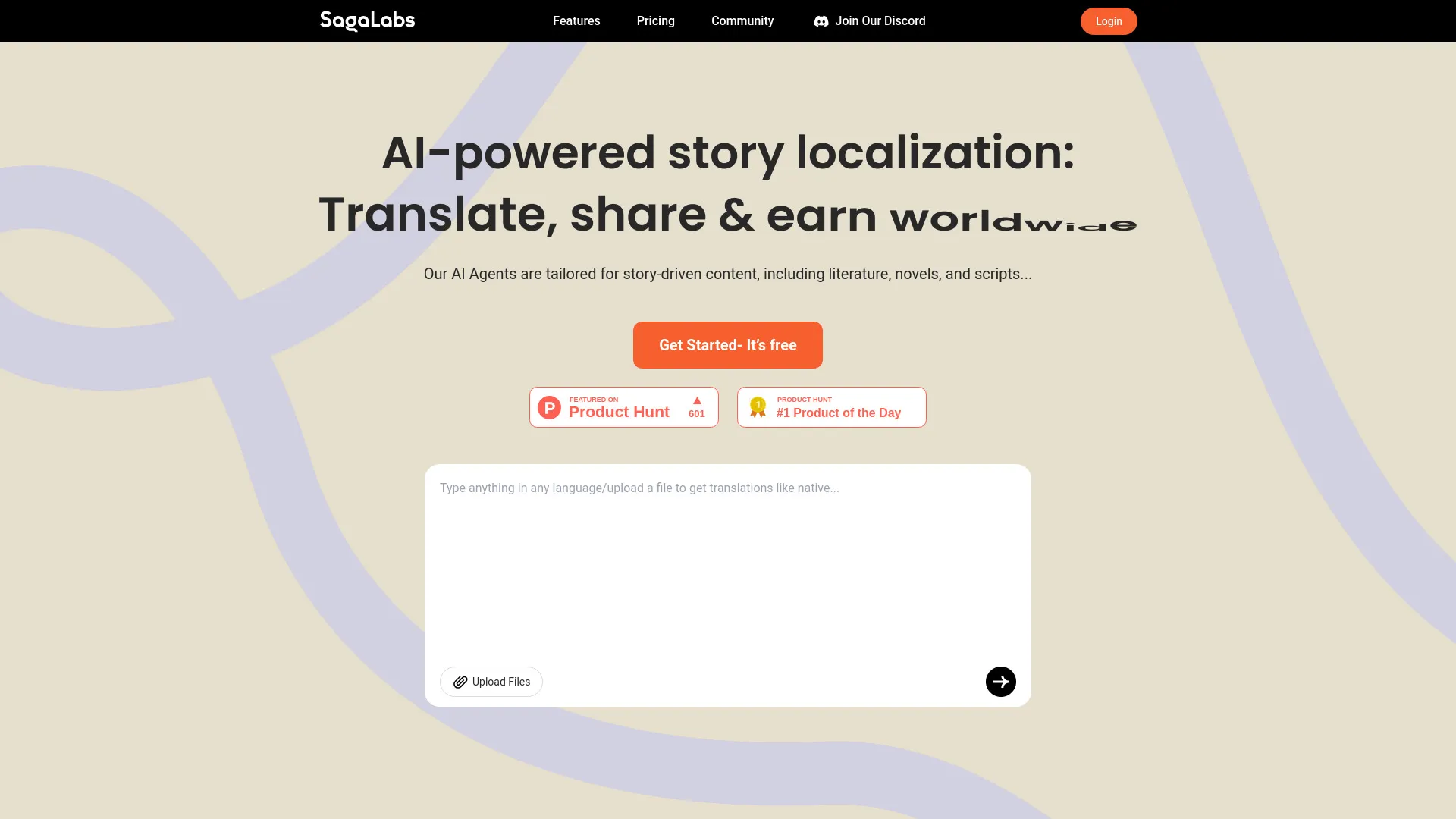 SagaLabs AI: AI-powered Story Localization & Translation | Creati.ai