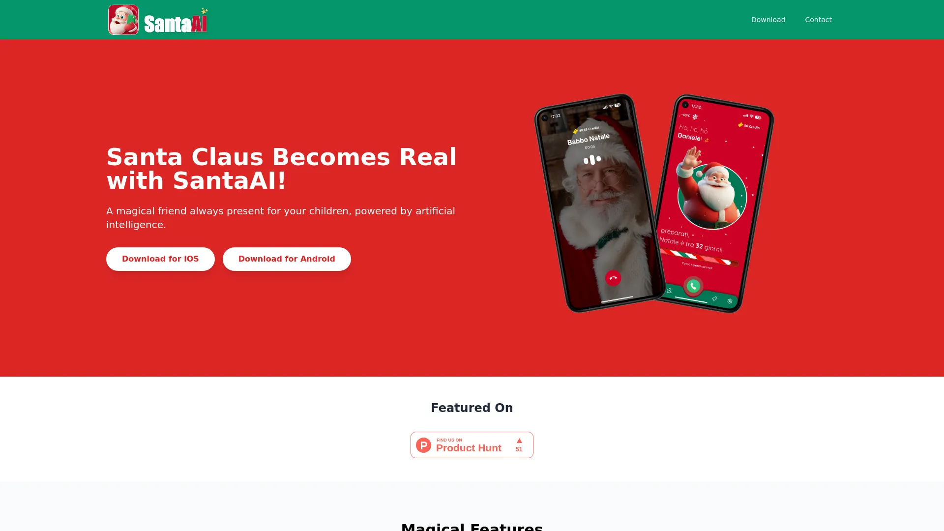 SantaAI - Magical Santa Claus Experience for Kids | Creati.ai