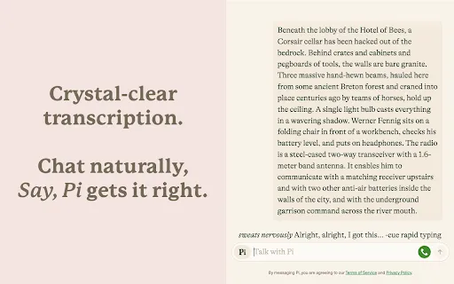 Say, Pi: Voice-to-Text Chrome Extension for Seamless Communication ...