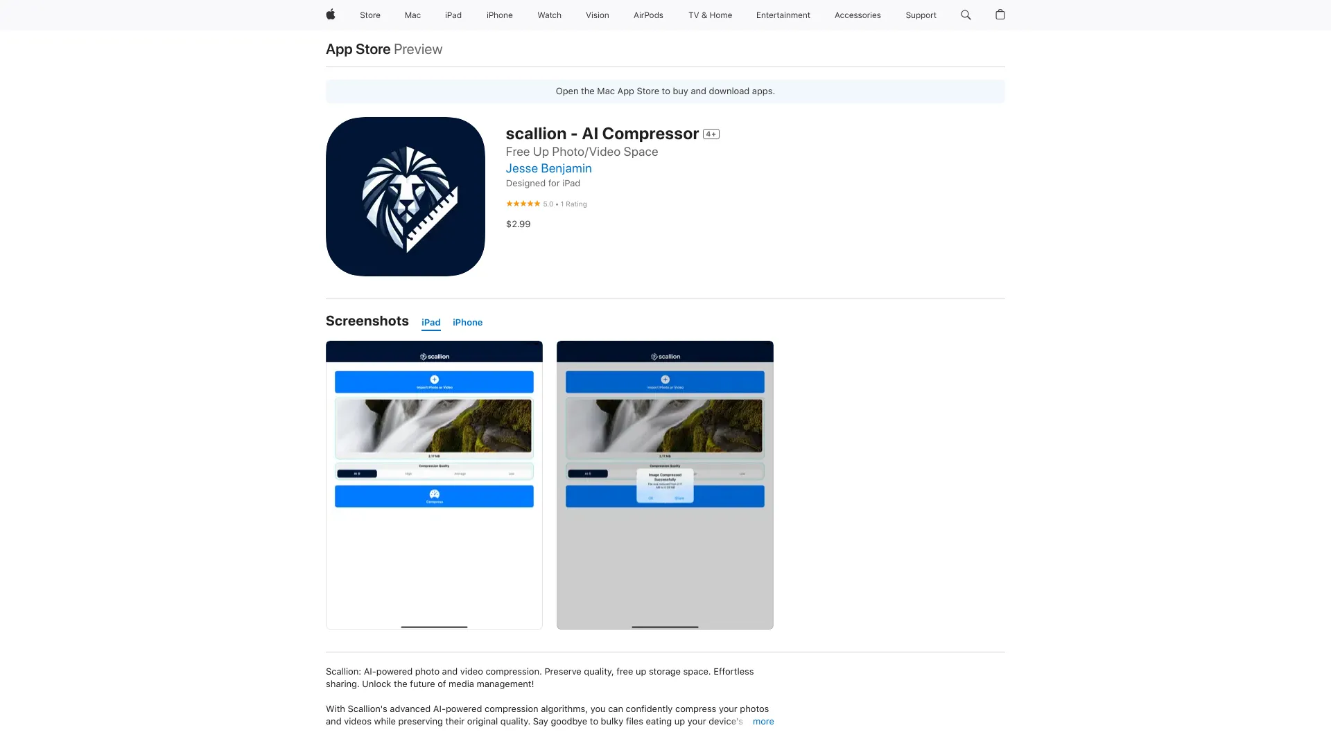 Scallion AI Compressor – High-Quality Media Compression Tool | Creati.ai